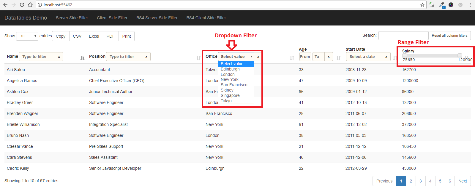 DotNet Core DataTables Grid by dynomix | CodeCanyon